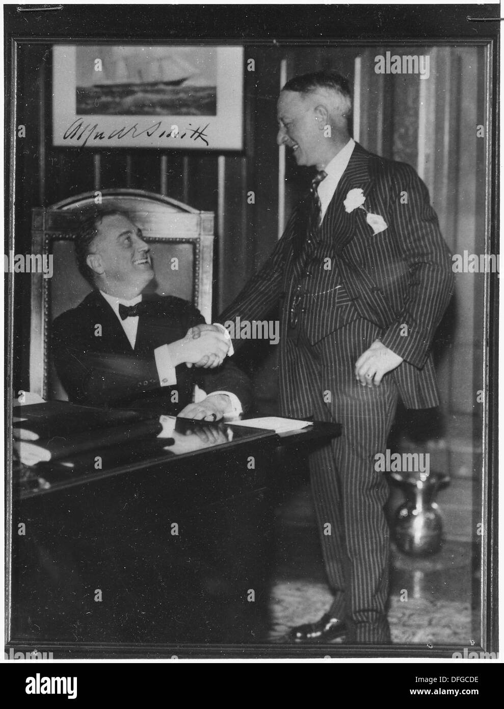 Franklin d roosevelt and al smith in albany hi-res stock photography ...