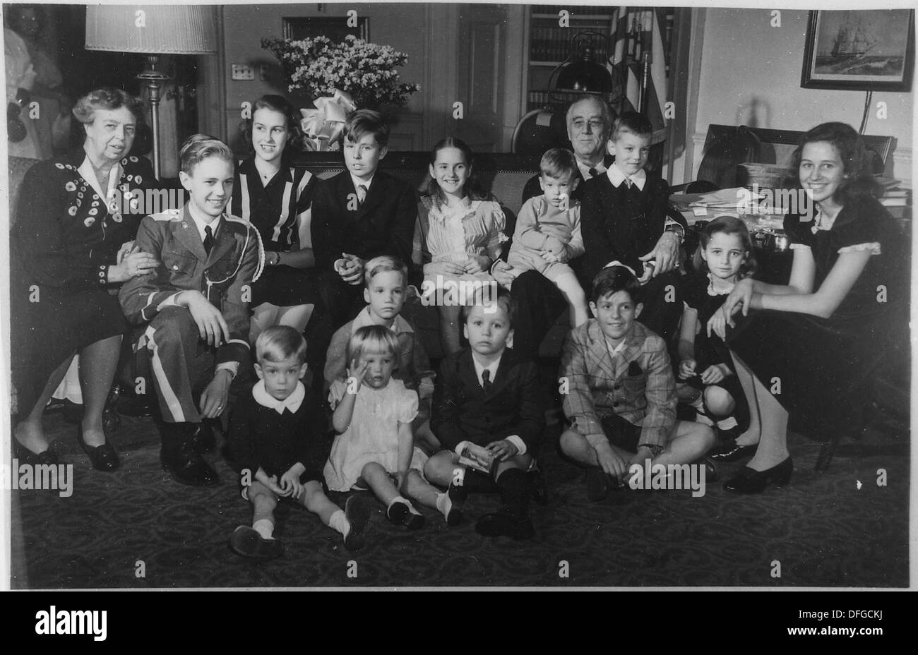 Franklin D. Roosevelt and his wife, Eleanor Roosevelt, are pictured ...