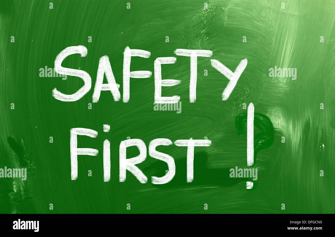 Safety First Concept Stock Photo - Alamy