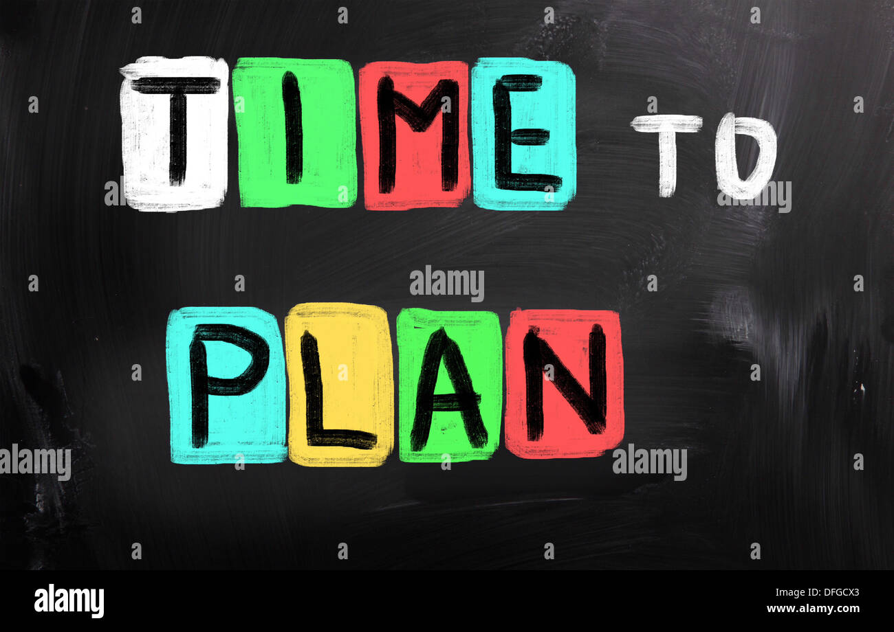 Time To Plan Concept Stock Photo - Alamy
