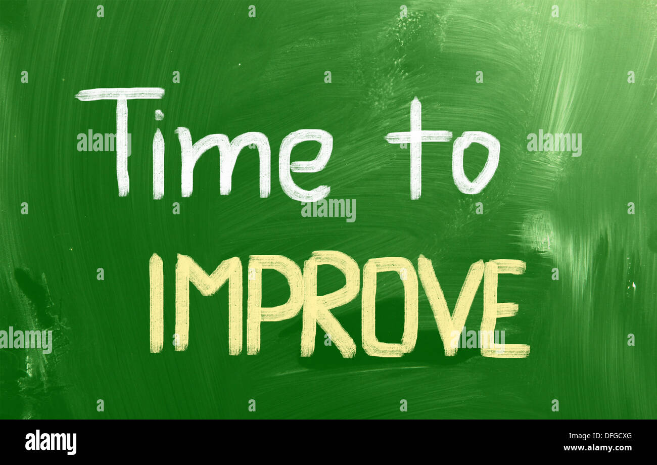 Time To Improve Concept Stock Photo - Alamy