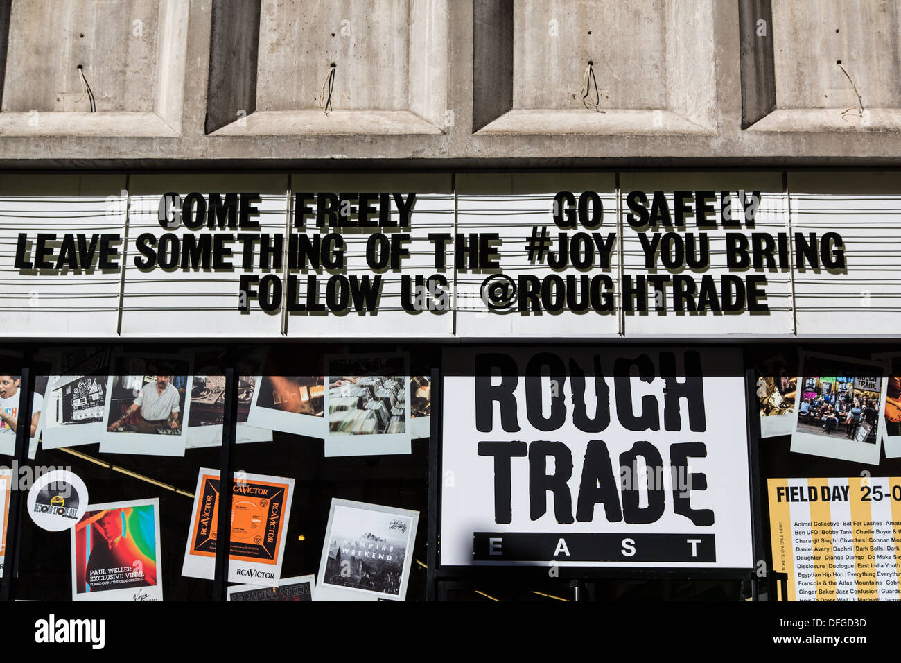 Rough Trade East Record Store Stock Photo - Alamy
