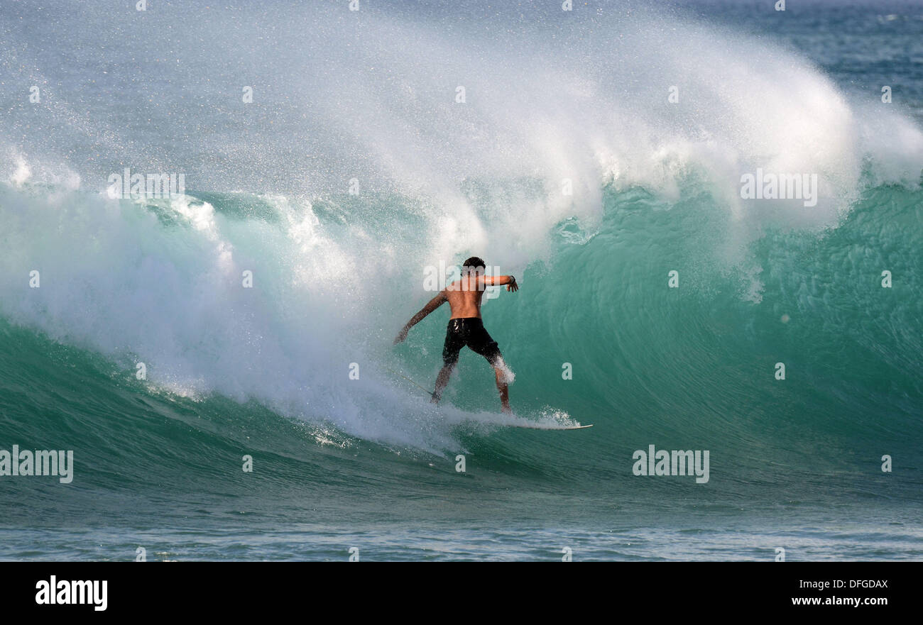 Oahu, Hawaii. 04th Oct, 2013. Surfing on the North Shore of Oahu ...