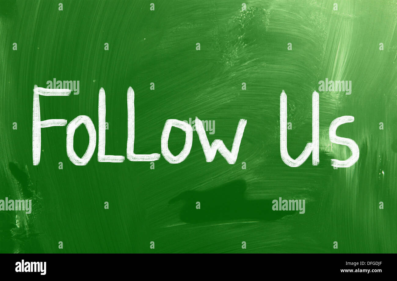 Follow Us Concept Stock Photo - Alamy