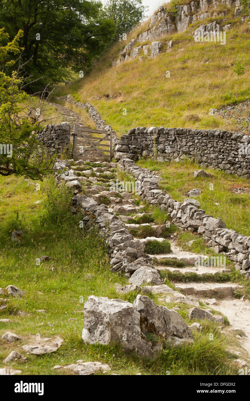 Steps at Malham Cove Yorkshire Stock Photo - Alamy