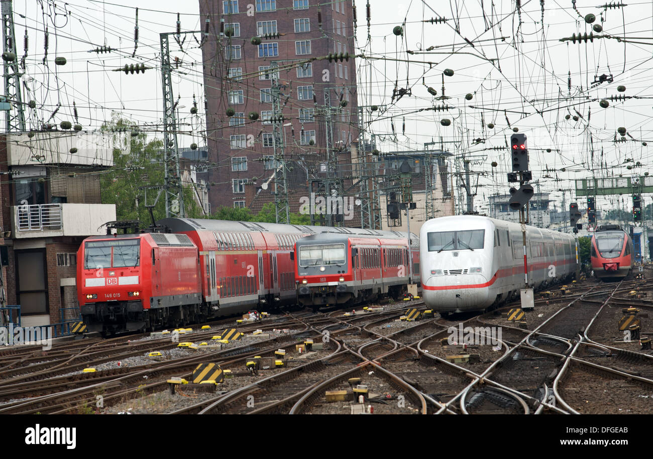 Various German Railways passenger trains Stock Photo - Alamy