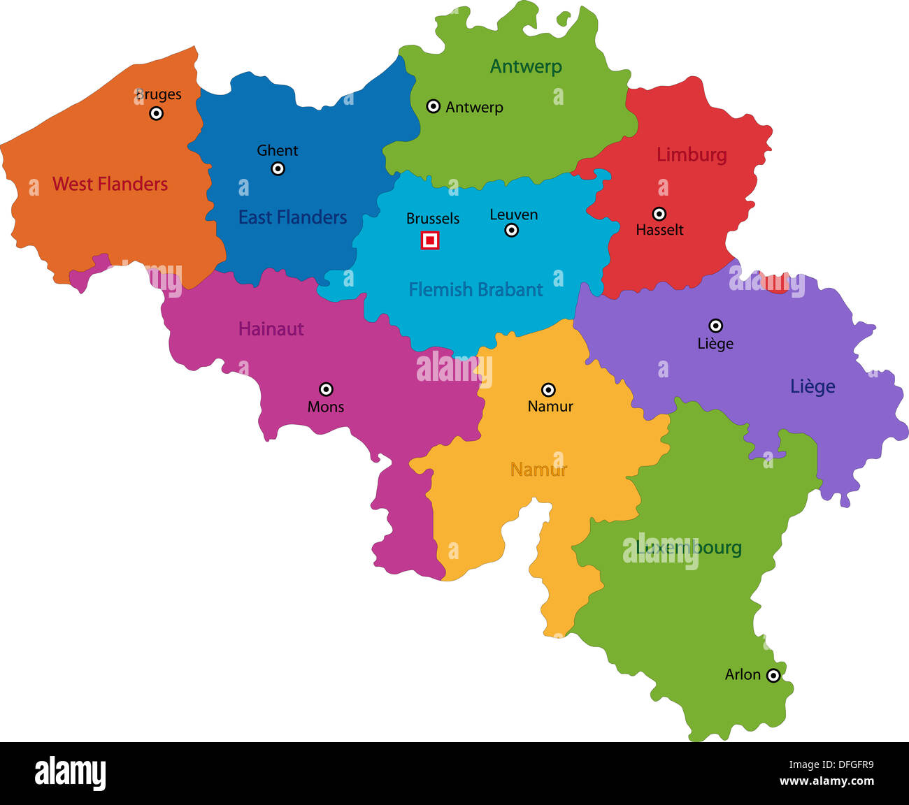 Belgium boundary hi-res stock photography and images - Alamy