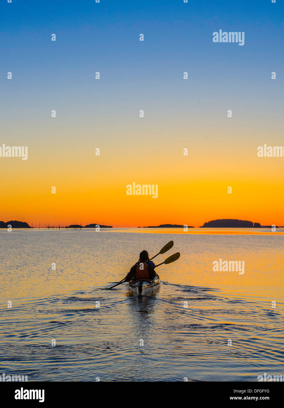 Kayaking Bay of Fundy Stock Photo - Alamy