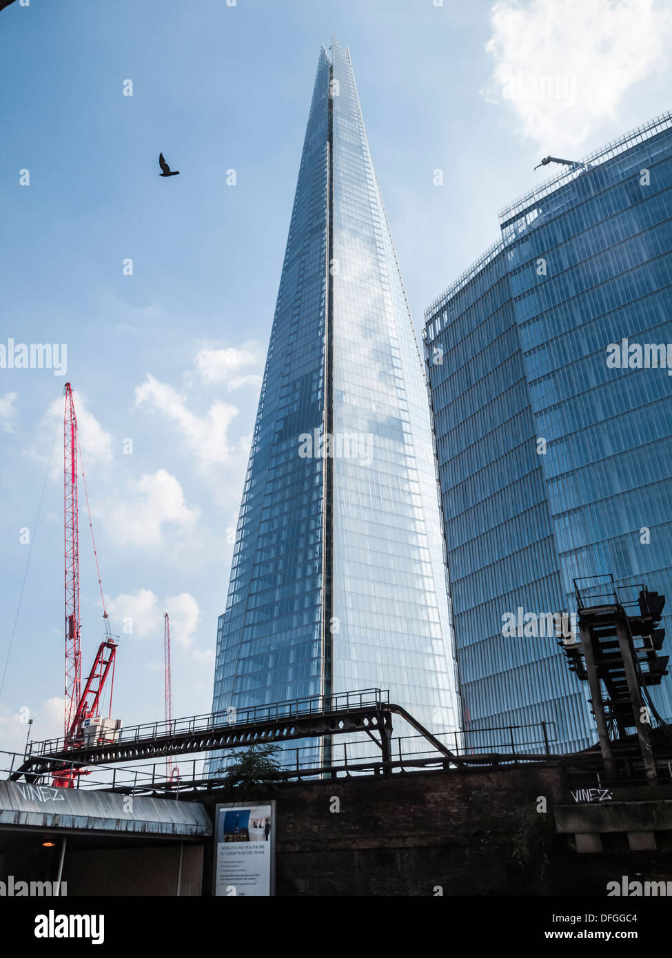The Shard, an iconic 87 storey skyscraper near London Bridge, London ...