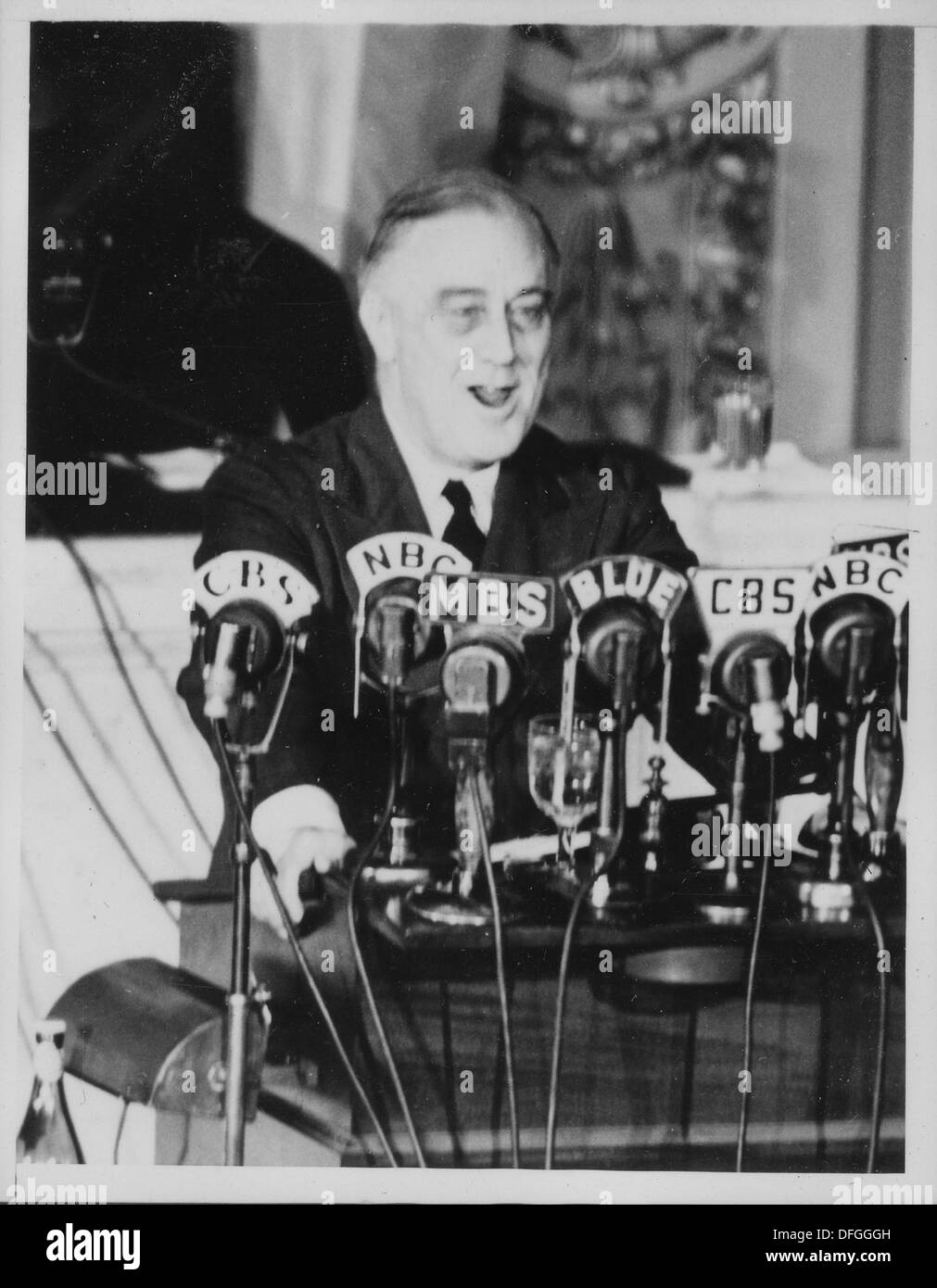 President Franklin D. Roosevelt, photographed in Washington, D.C ...