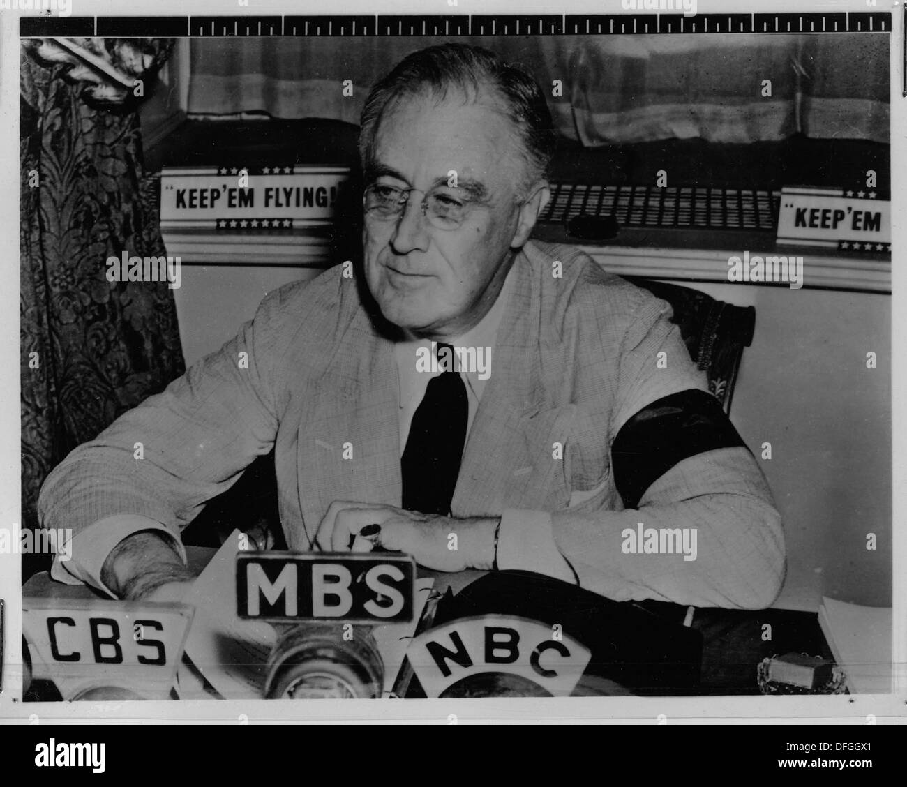 President Franklin D. Roosevelt is photographed in Washington, D.C ...