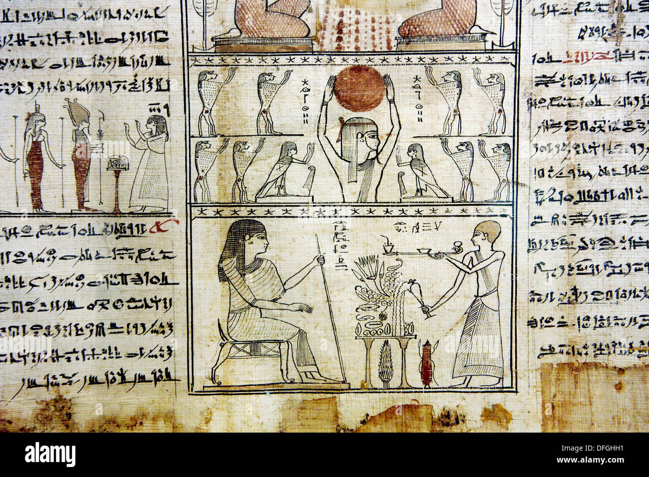 The Ancient Egyptian Book Of The Dead Stock Photos & The Ancient ...