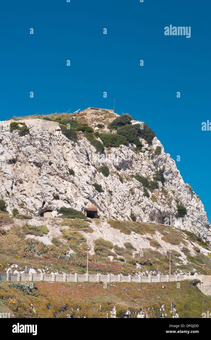 High mountain in Gibraltar and blue sky Stock Photo - Alamy