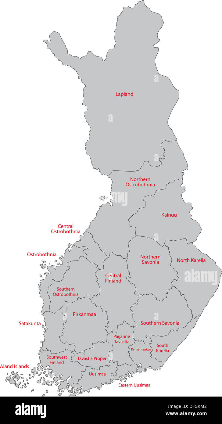 Nordic Countries Map Cut Out Stock Images & Pictures - Alamy