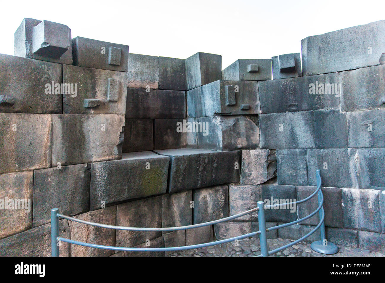 Inca Wall in ancient city of Coricancha Temple, Cusco,Peru, South ...