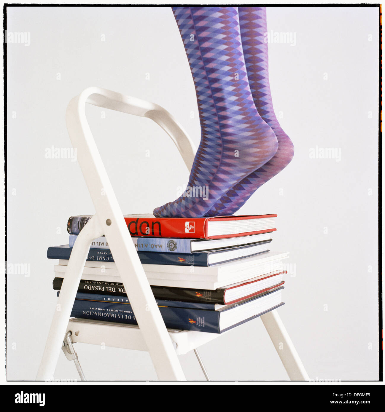 Stocking with ladder hi-res stock photography and images - Alamy
