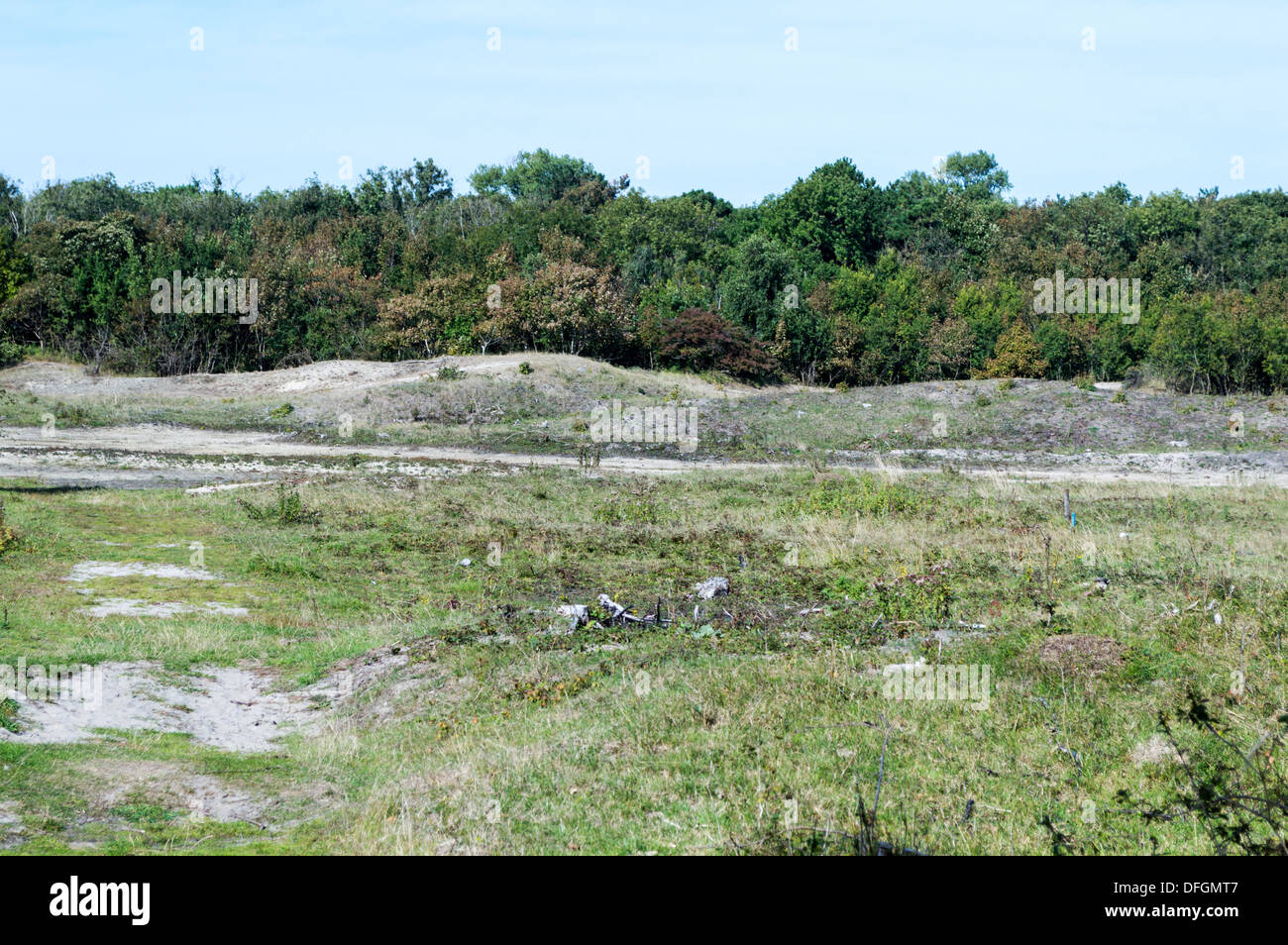 nature area called waterplas near the dutch place Rockanje Stock Photo ...