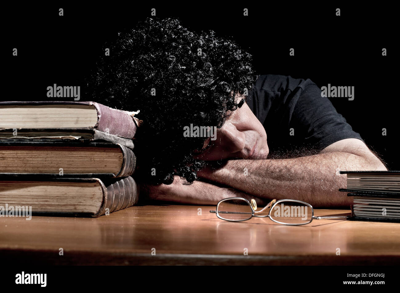 Man fell asleep on his desk Stock Photo - Alamy Man fell asleep on his desk Stock Photo - Alamy