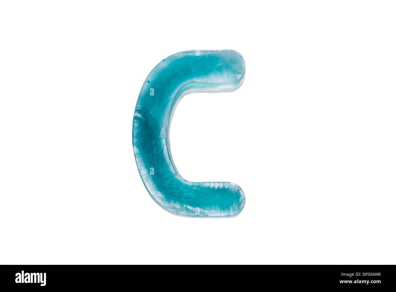 C, letter c made from blue ice Stock Photo - Alamy