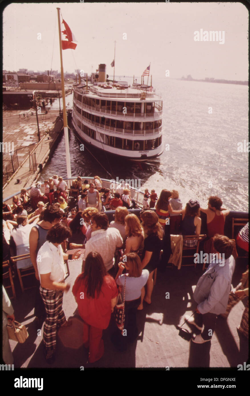 This photograph was taken from the top deck of the SS St. Claire ...