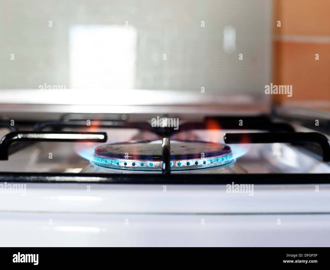 Gas kitchen stove Stock Photo - Alamy