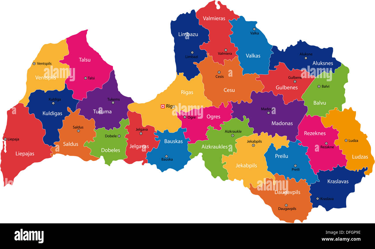 Contour map latvia hi-res stock photography and images - Alamy