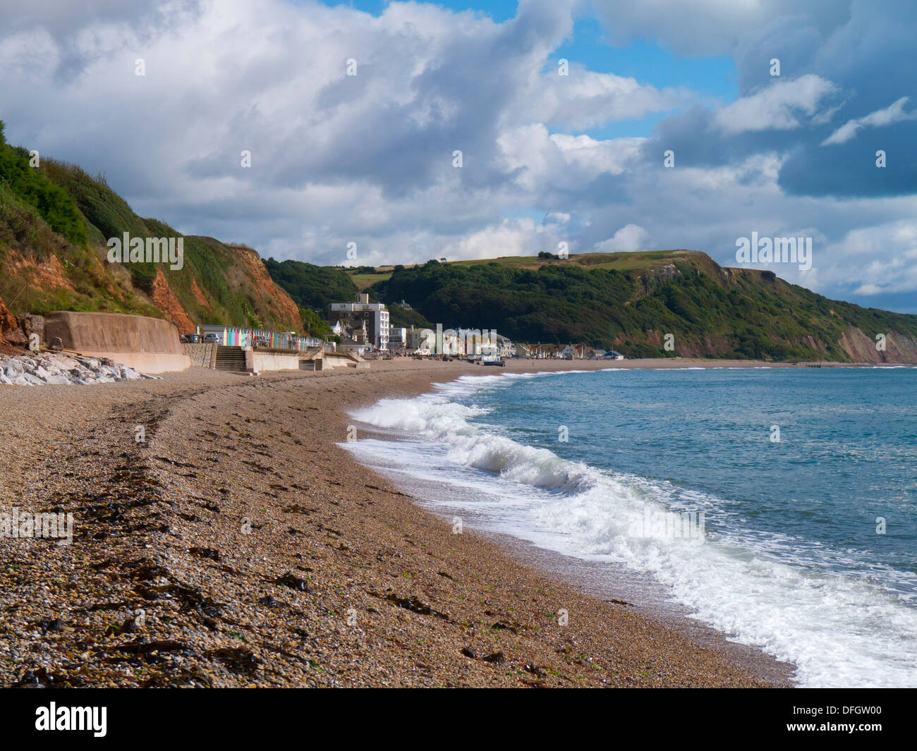 Jurassic coast at Seaton Devon England Stock Photo - Alamy