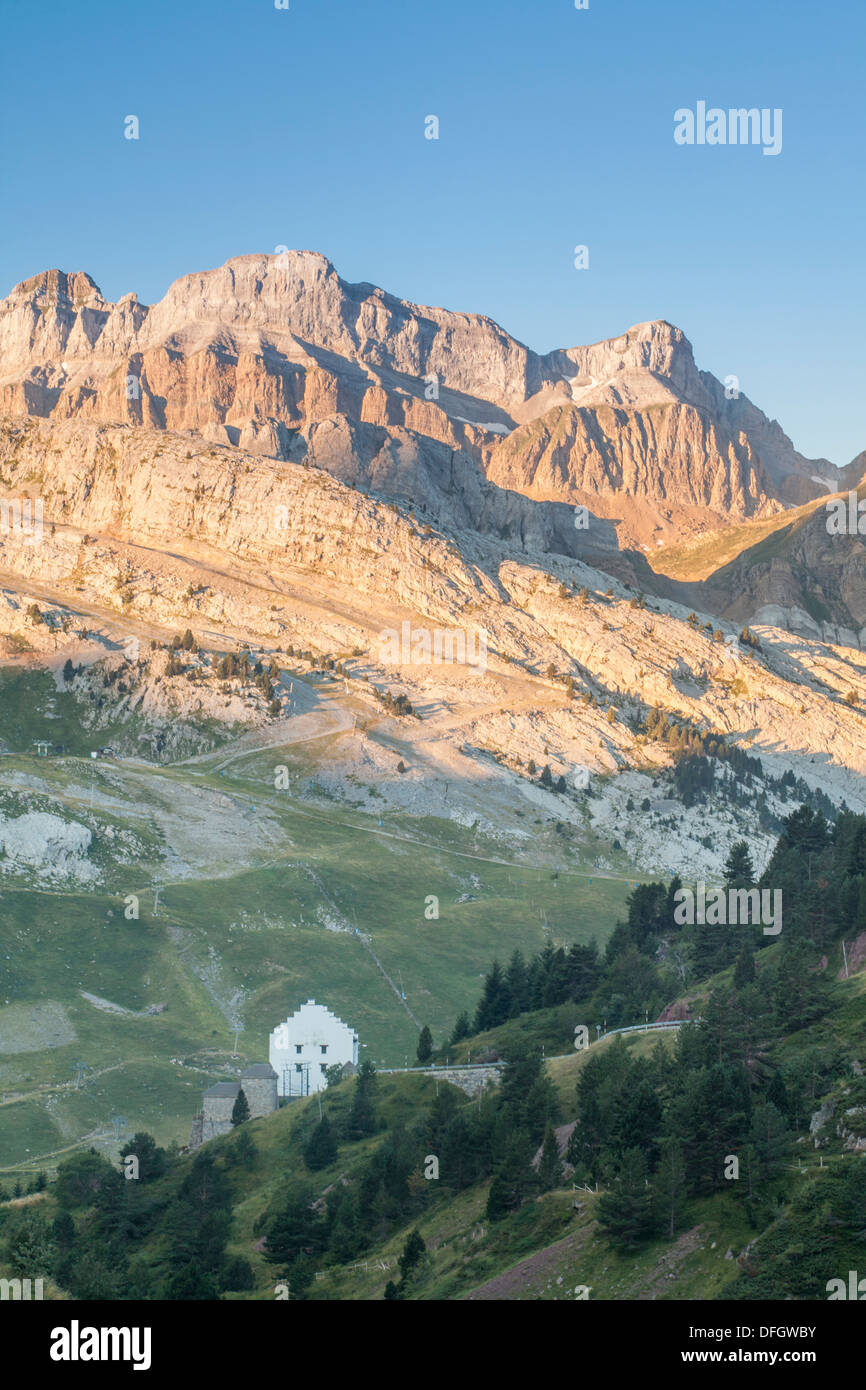 Sunrise in Somport valley, Somport, Huesca, Spain Stock Photo - Alamy