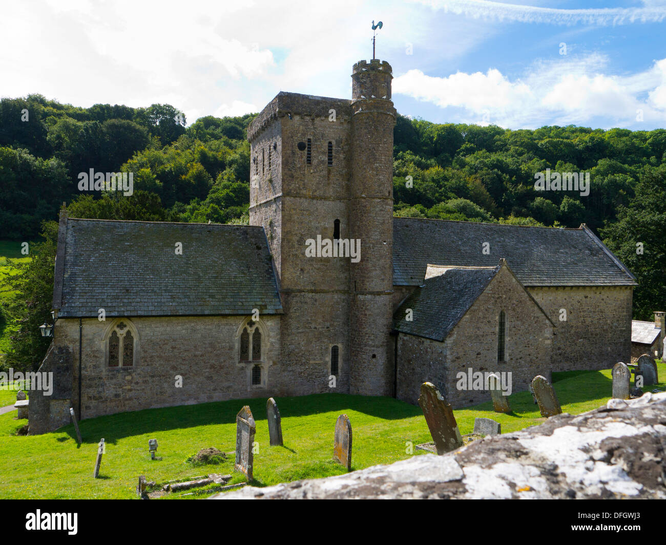 St Winifred's parish church Branscombe Devon England Stock Photo - Alamy