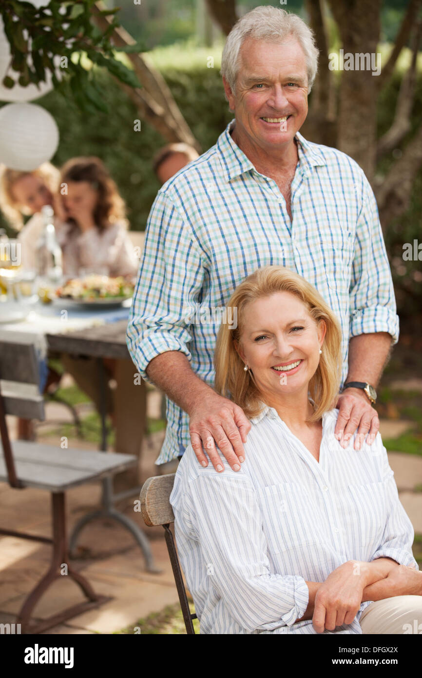 Senior couple smiling outdoors Stock Photo - Alamy