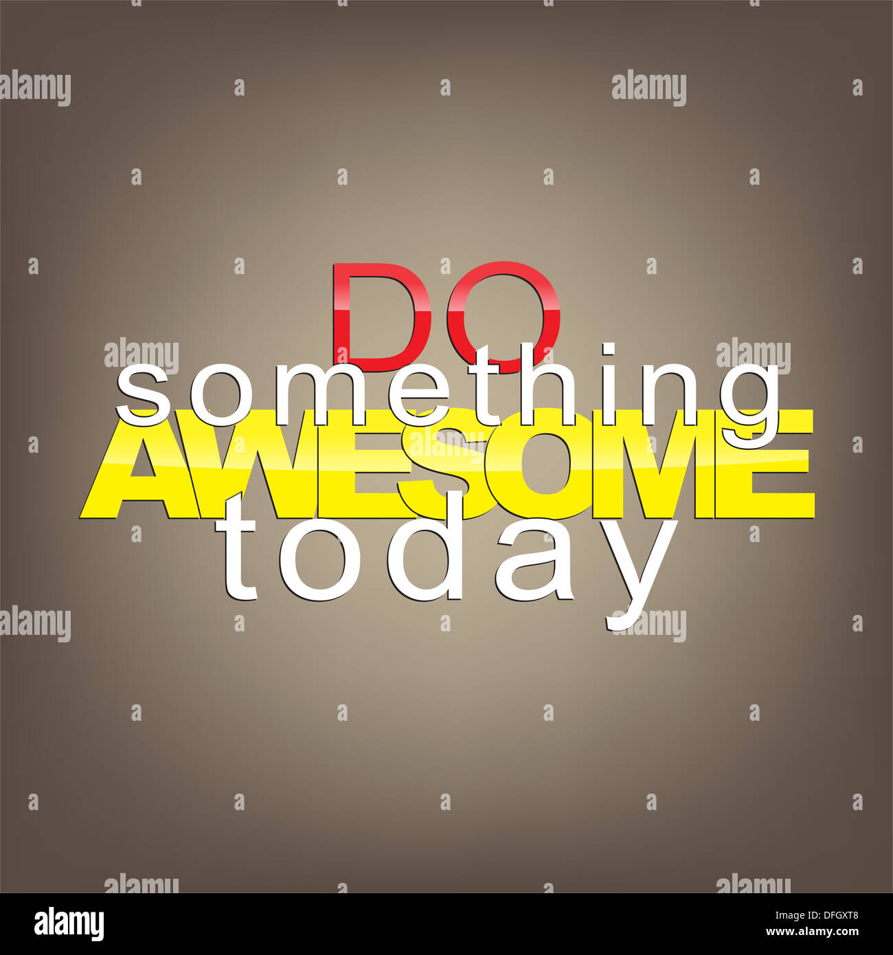 Do something awesome today. Motivational background Stock Photo - Alamy