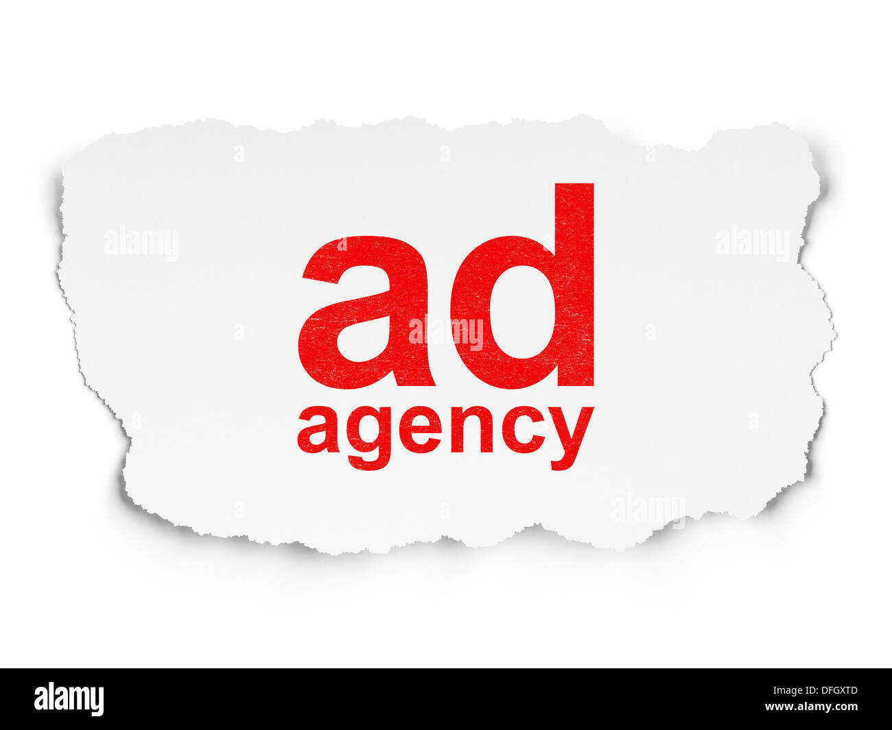 Marketing concept: Ad Agency on Paper background Stock Photo - Alamy