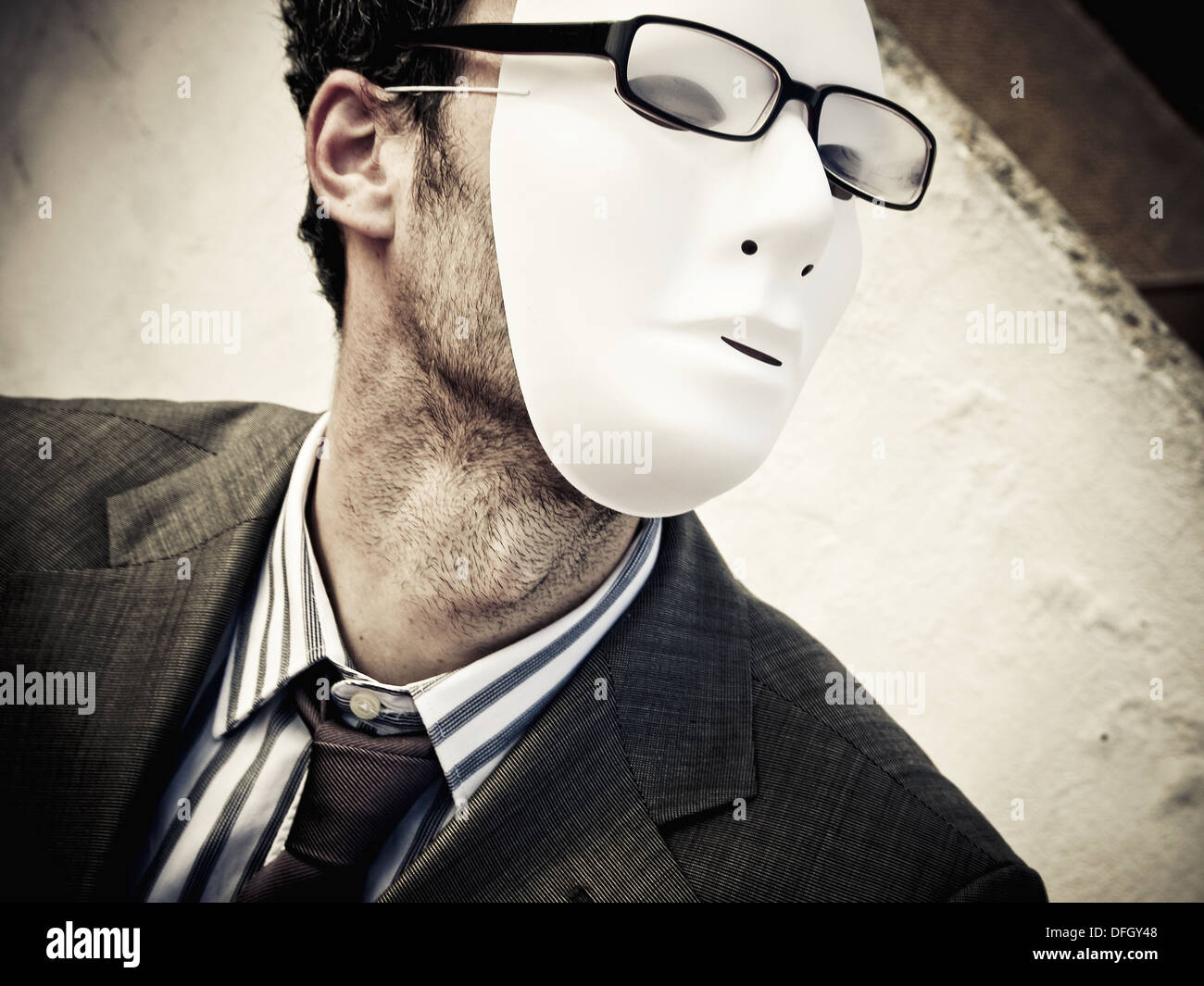 Man with identity concealed hi-res stock photography and images - Alamy