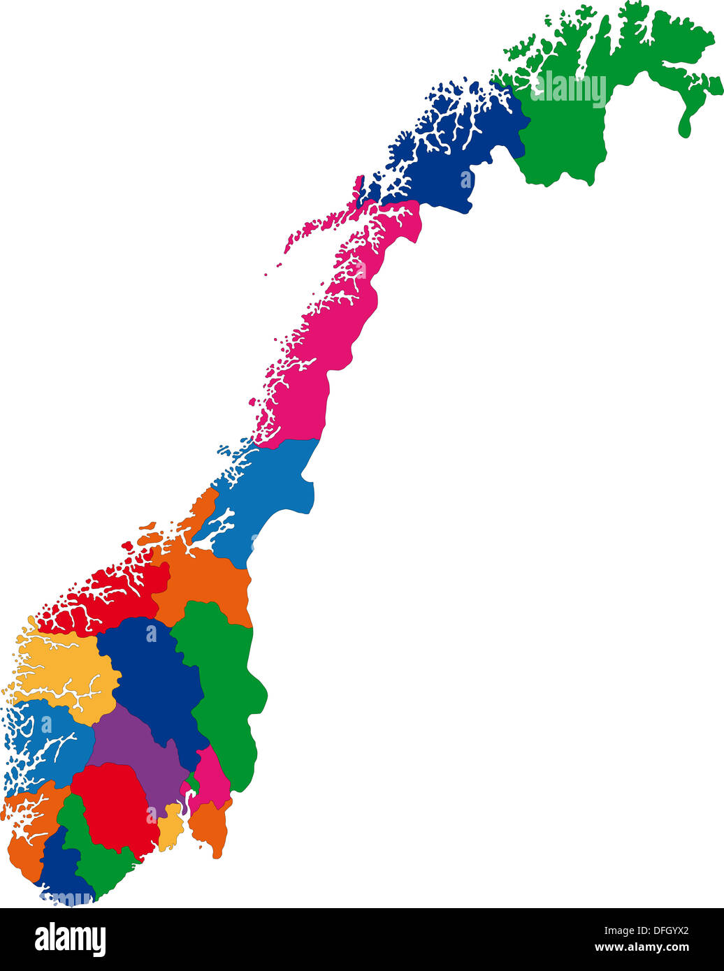 Norway Map Norway Country Outline Silhouette Shape Map Design