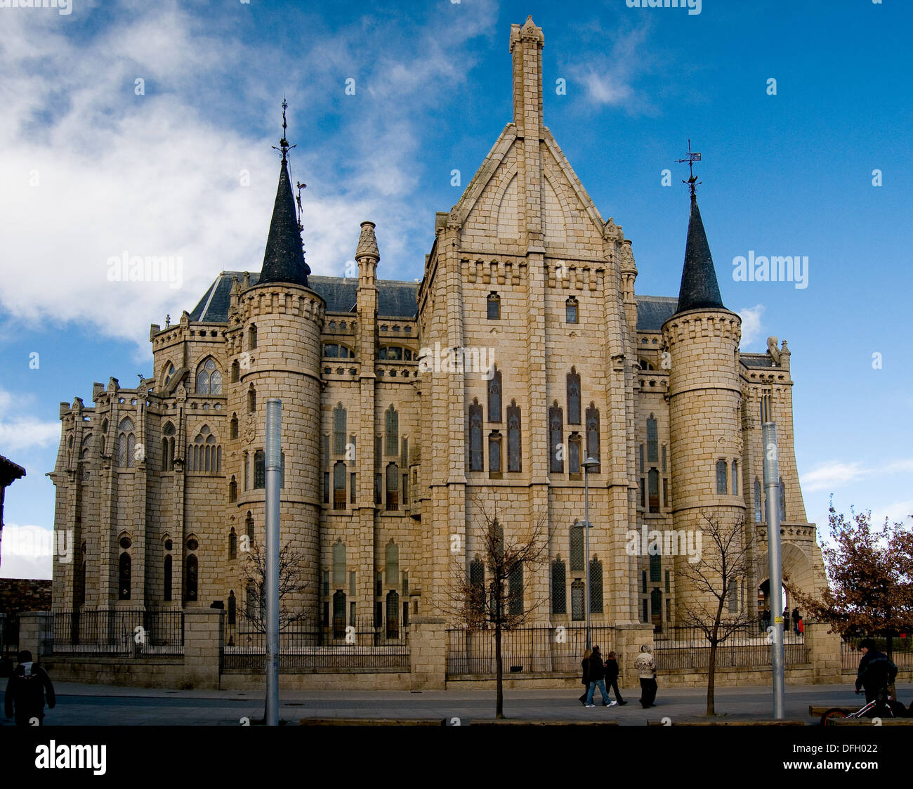Episcopal Palace Gaudi of Astorga. Spain Stock Photo - Alamy
