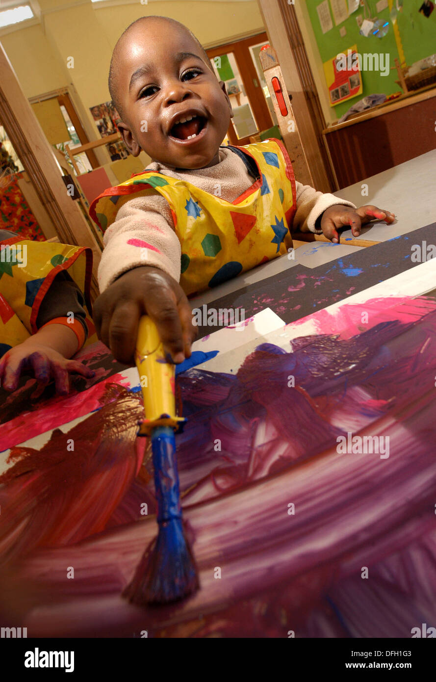 Infant painting hi-res stock photography and images - Alamy
