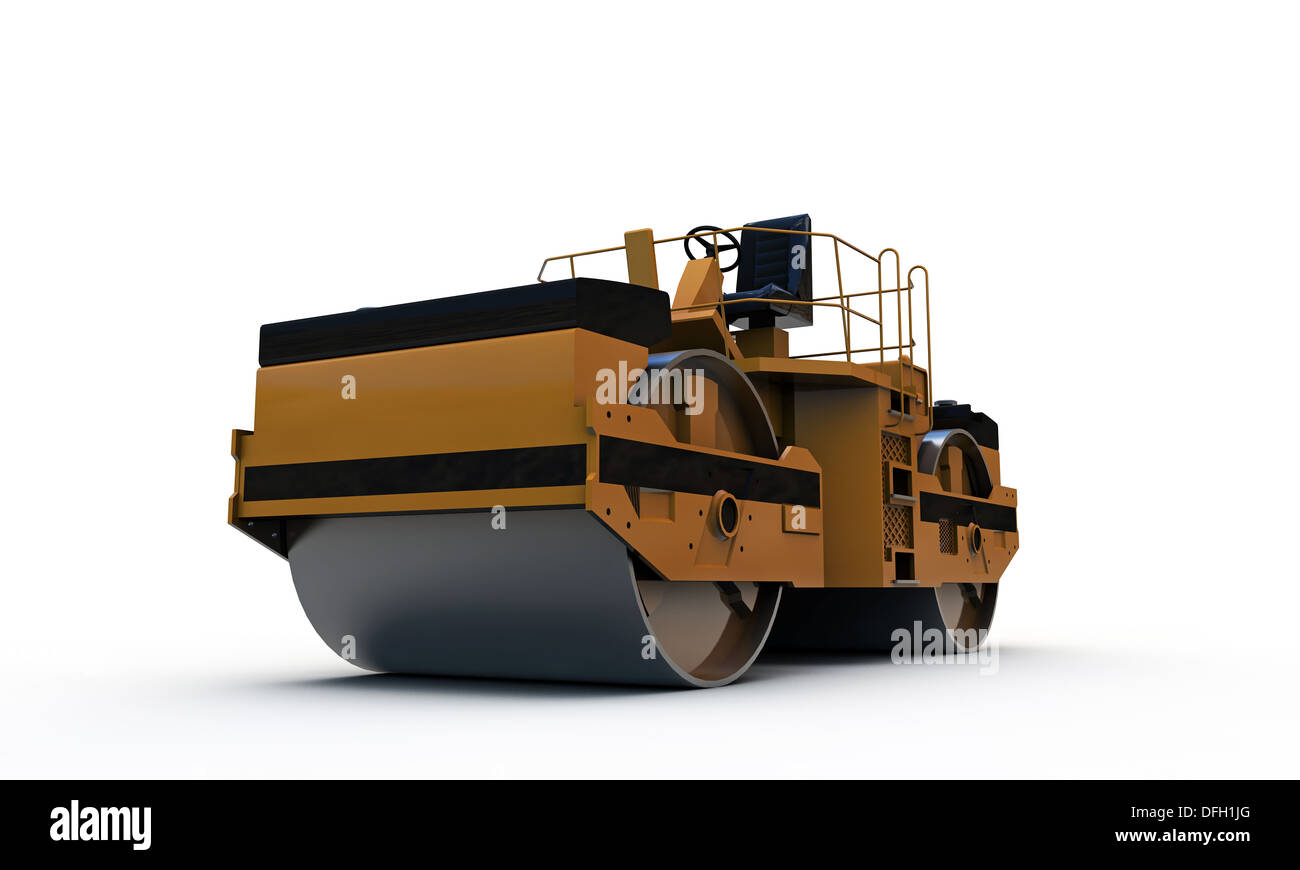 compactor isolated on white background Stock Photo - Alamy