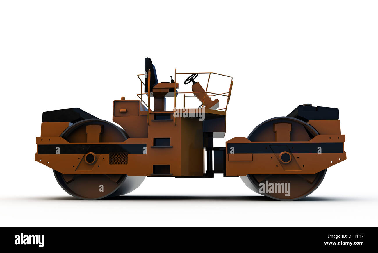 compactor isolated on white background Stock Photo - Alamy