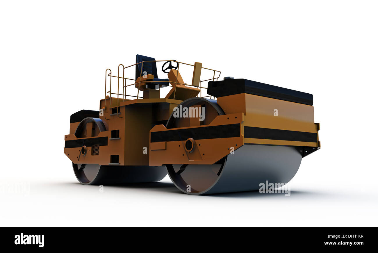 compactor isolated on white background Stock Photo - Alamy