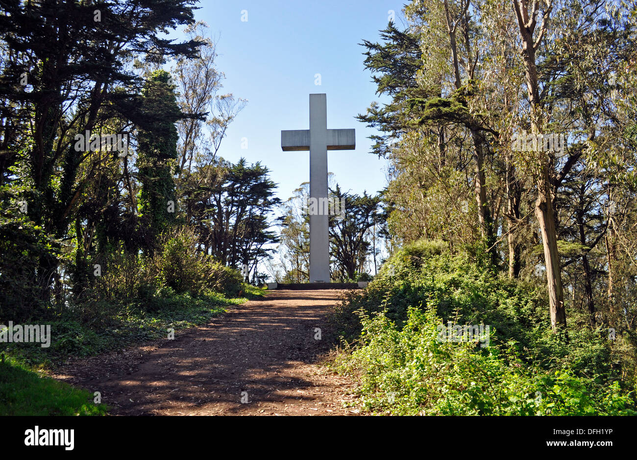 Mount Davidson Cross, San Francisco, California, USA Stock Photo - Alamy