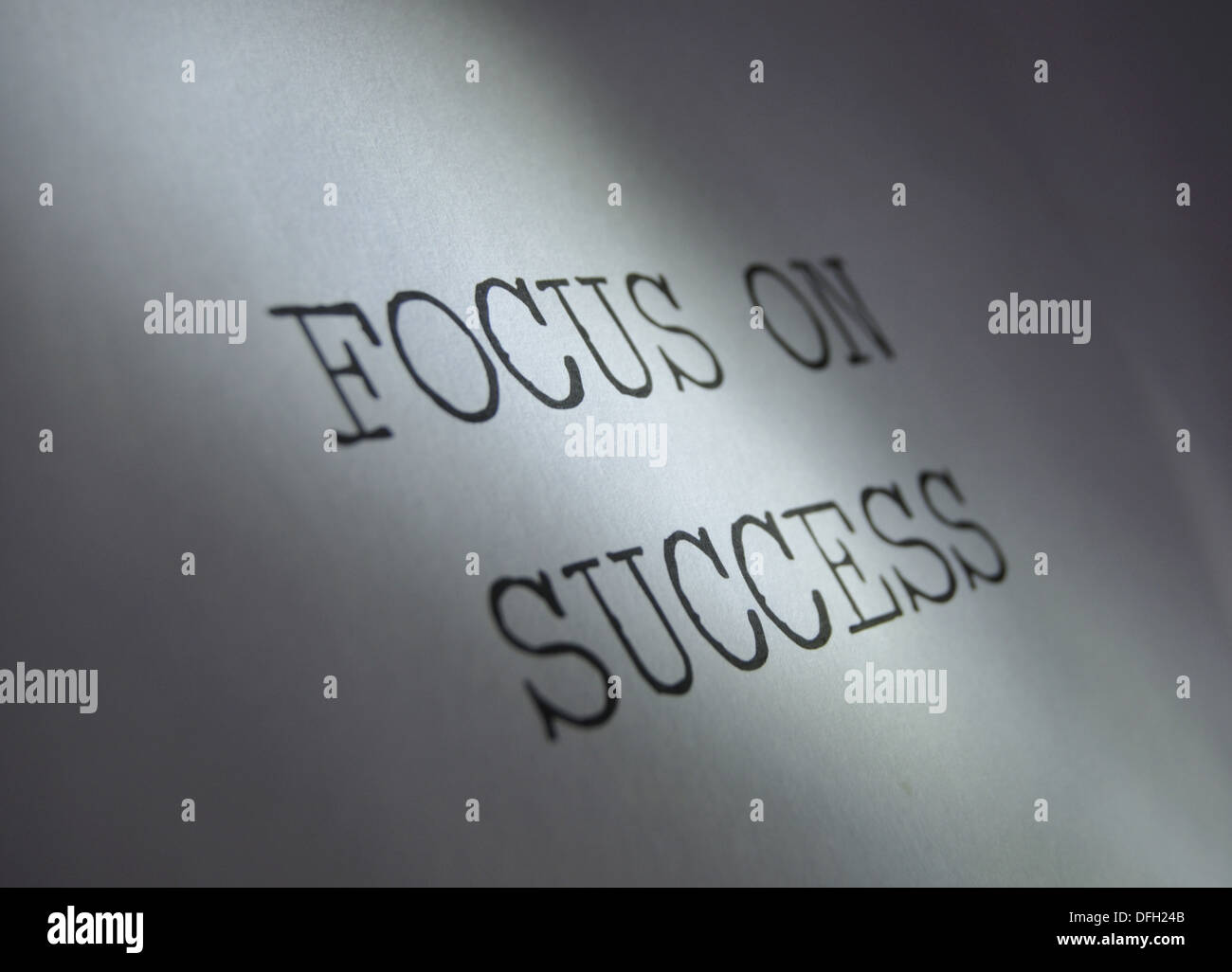 Focus on success Stock Photo - Alamy