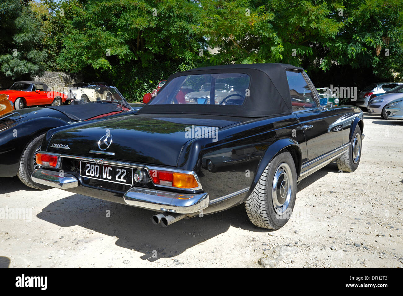 Mercedes 280SL convertible Stock Photo - Alamy