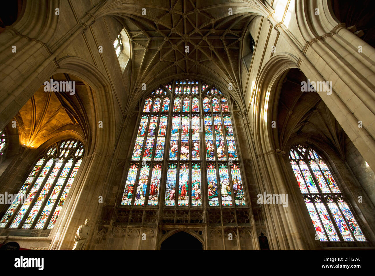Stained Glass Window In Gloucester High Resolution Stock Photography ...