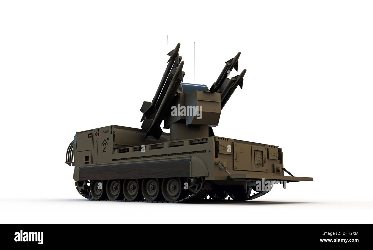 missile launcher isolated on white background Stock Photo - Alamy
