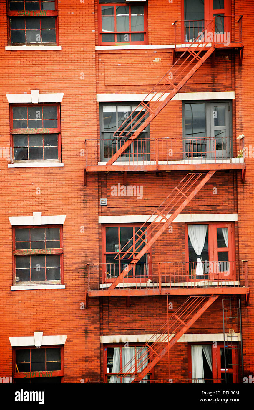 Classic Fire Escape Stairs High Resolution Stock Photography and Images ...