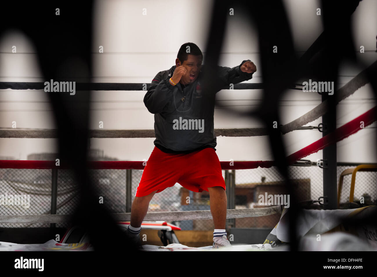 Outdoor boxing ring hi-res stock photography and images - Alamy