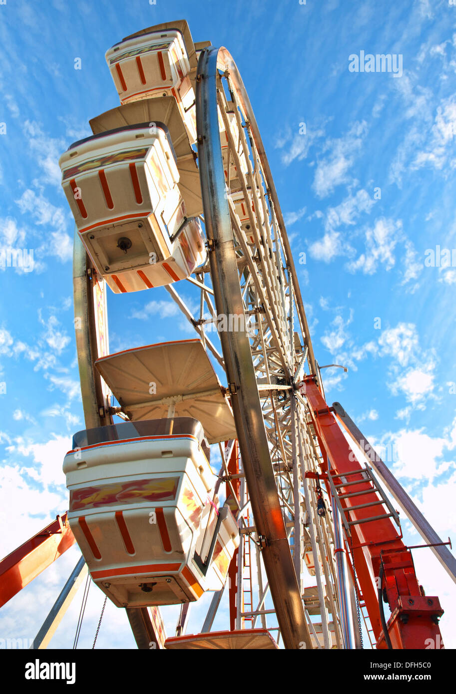 old ferris wheel at a fair Stock Photo - Alamy