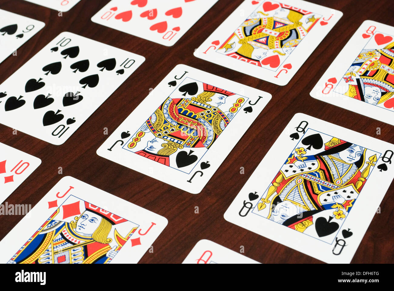 Rows of cards hi-res stock photography and images - Alamy
