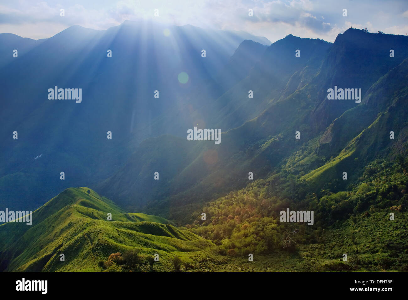 Panoramic view of munnar, kerala hi-res stock photography and images ...