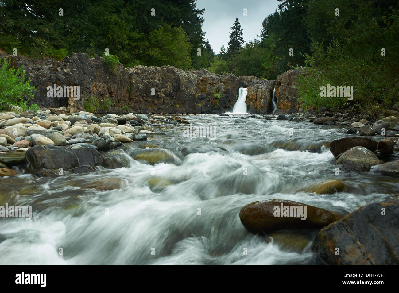 Wilgwood falls,Row river Stock Photo - Alamy